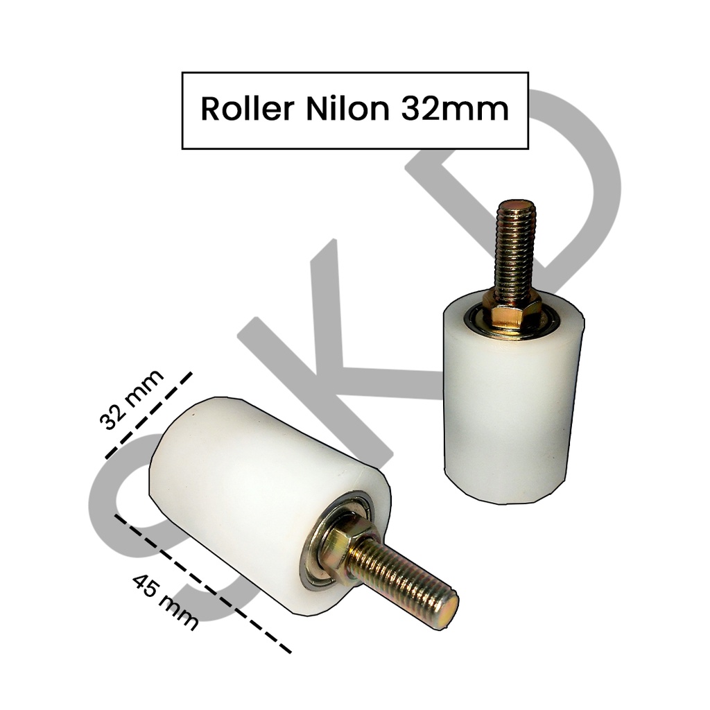 Jual Roller Nilon / Bearing atau Roda Pagar Besi Ukuran 32 mm | Shopee ...