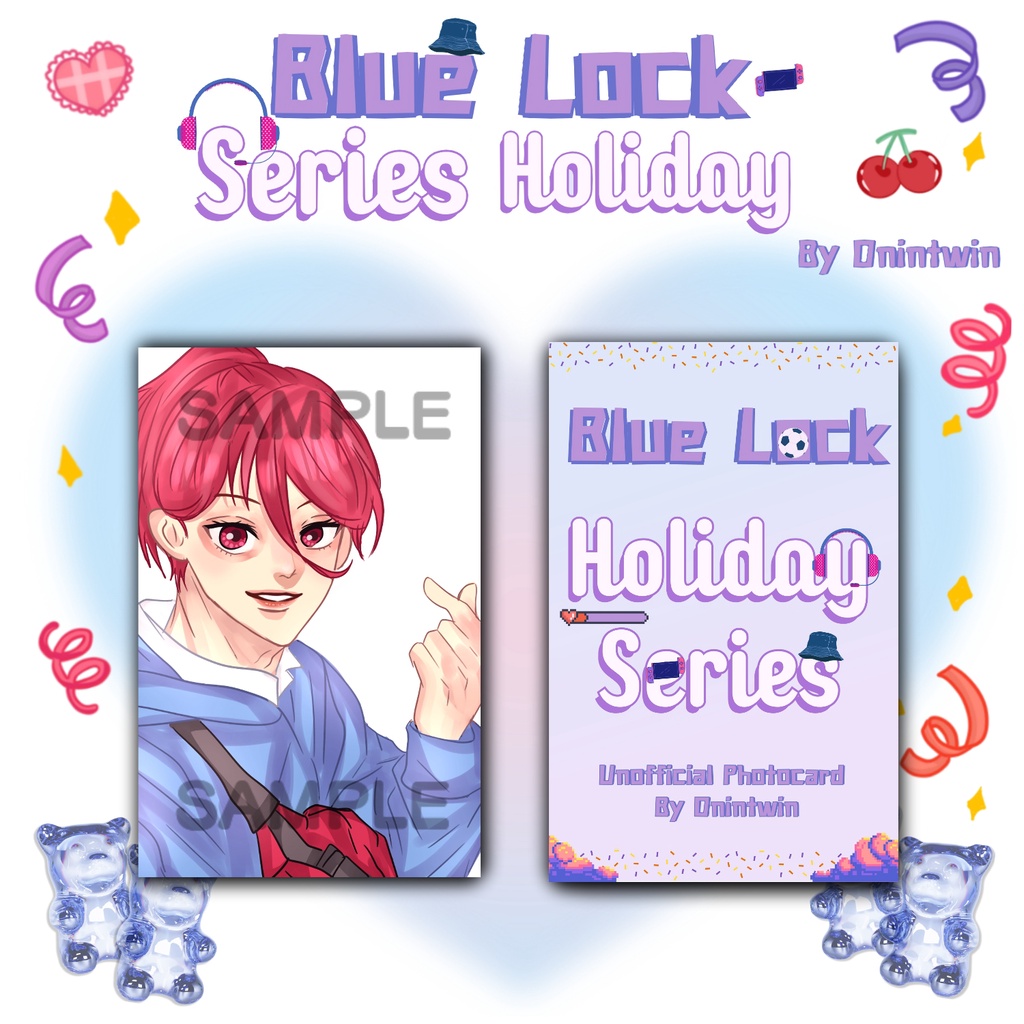 Jual BLUE LOCK holiday series photocard by onintwin / BLUELOCK keychain ...