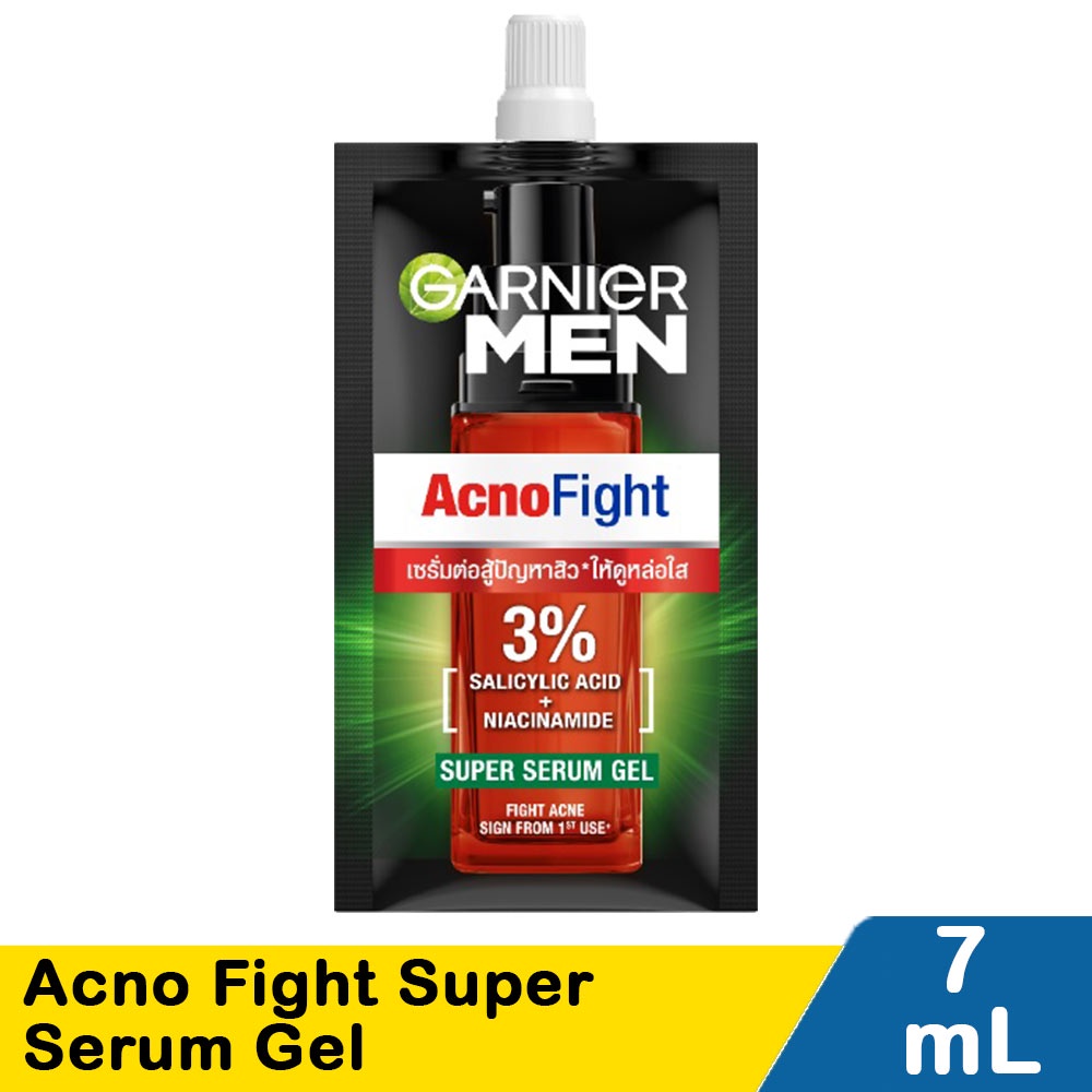 Jual Garnier Men Acno Fight Super Serum Gel 7ml | Shopee Indonesia