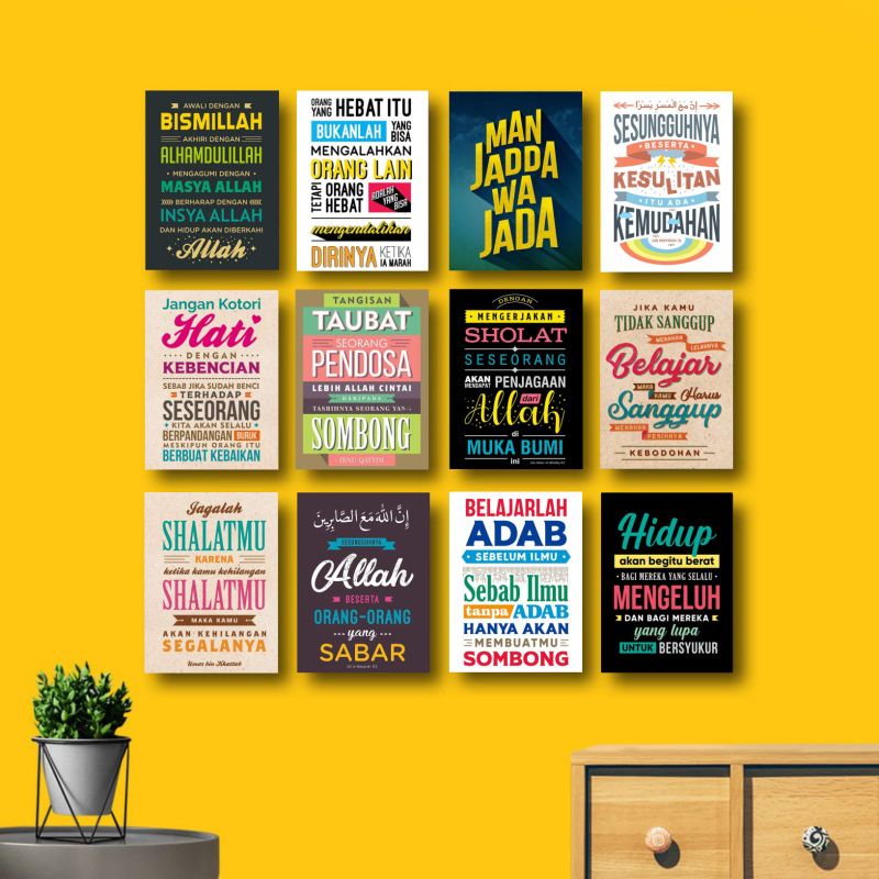 Jual Pajangan Rumah Motivasi Hiasan Dinding Quotes Islami Wall Decor ...