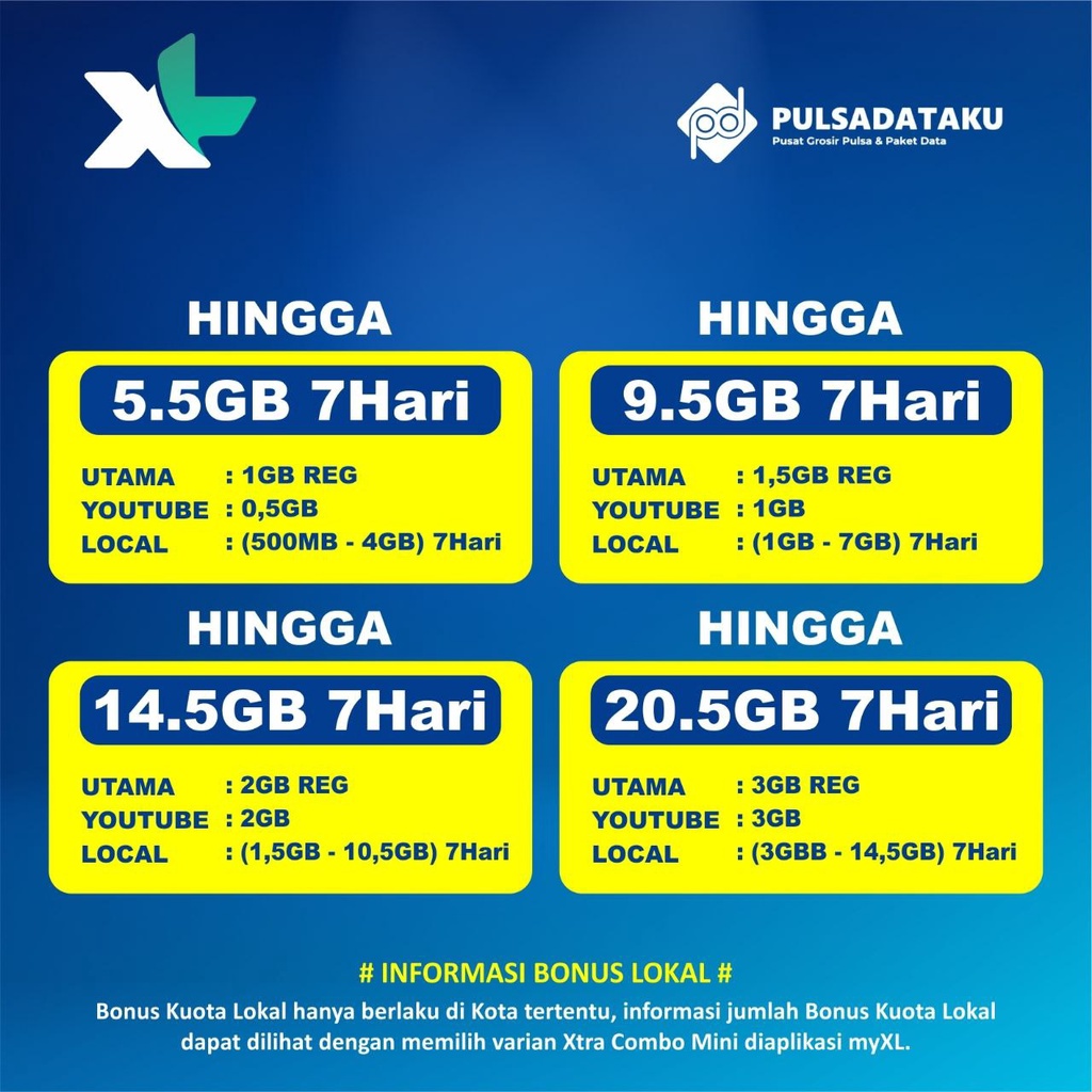 Jual PAKET DATA XL XTRA COMBO XTRA COMBO FLEX HOTROAD TERMURAH | Shopee ...