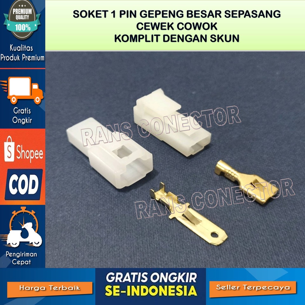 Jual SOKET KABEL MOTOR 1 PIN BESAR -SOKET –SOKET –1 PIN- SOKET -SOKET ...