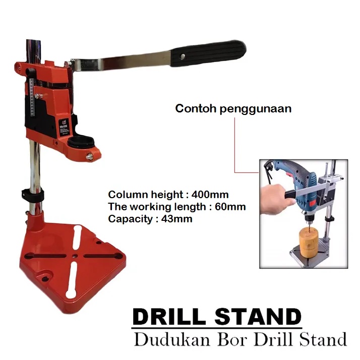 Jual Dudukan Bor / Drill Stand / Pegangan Dudukan Bor Alumunium ...