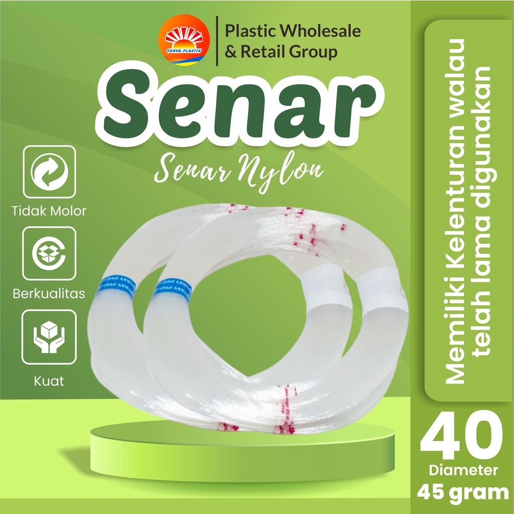 Jual Senar Ukuran 40 Serbaguna | Shopee Indonesia