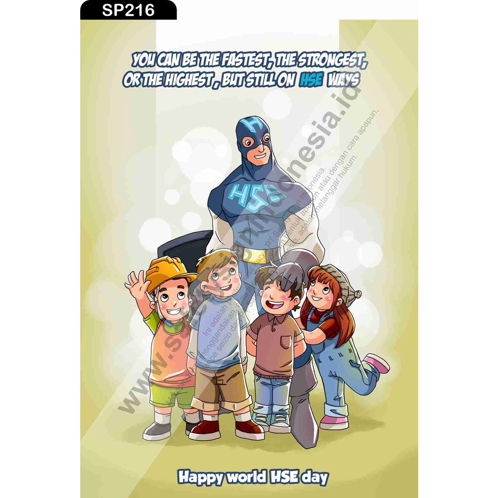 Jual SP216 Poster K3 Safety A2 - Happy World HSE Day | Shopee Indonesia
