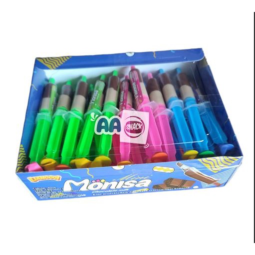 Jual MONISA CHOCOLATE MILK BENTUK SUNTIKAN BALON ISI 30 X 8GR | Shopee ...
