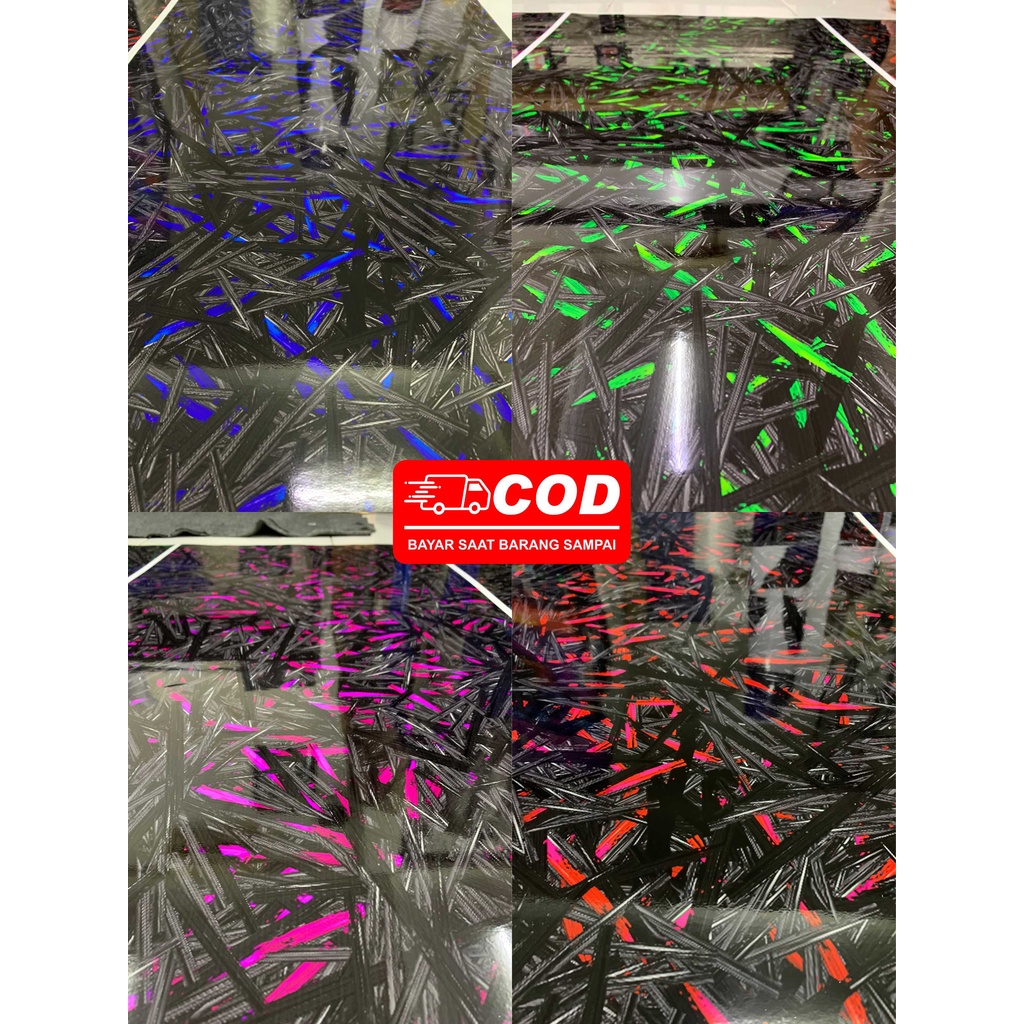 Jual Stiker motif carbon forged sticker carbon hitam stiker karbon ...