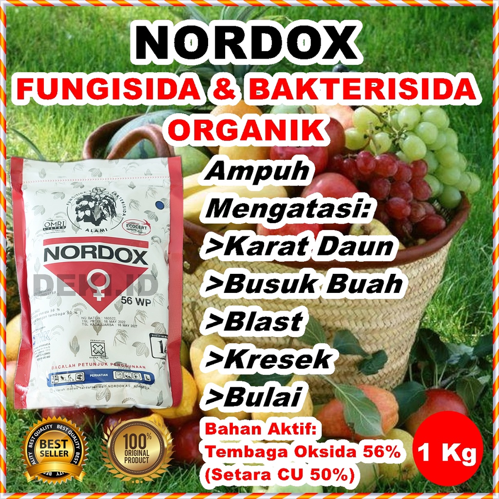 Jual Nordox 56 WP 1 Kg Fungisida Bakterisida Organik Pestisida Tembaga ...