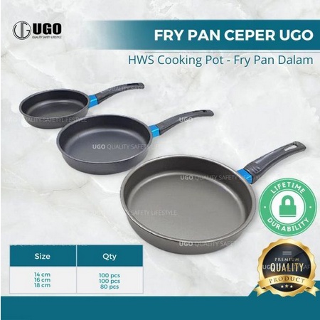 Jual UGO FryPan Ceper FPC18 / UKURAN JUMBO 18CM / panci penggorengan ...