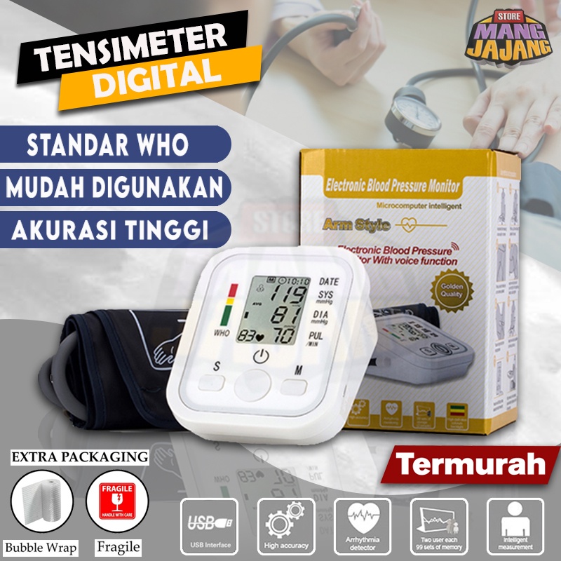 Jual Tensimeter Digital Alat Ukur Tekanan Darah Lengan Atas Dengan ...
