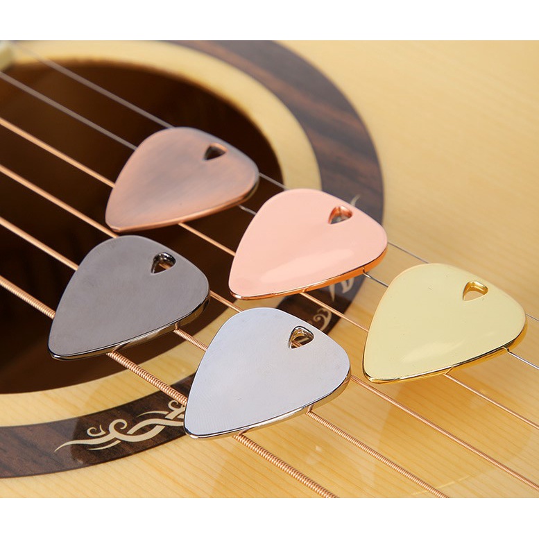 Jual Pick Gitar Logam Polos Premium ENAK DIPEGANG 1.3 mm Pik Bass ...