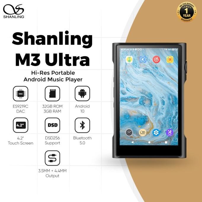 Jual Shanling M3U / M3 Ultra Hi-Res Portable Android Audio Player Ready ...