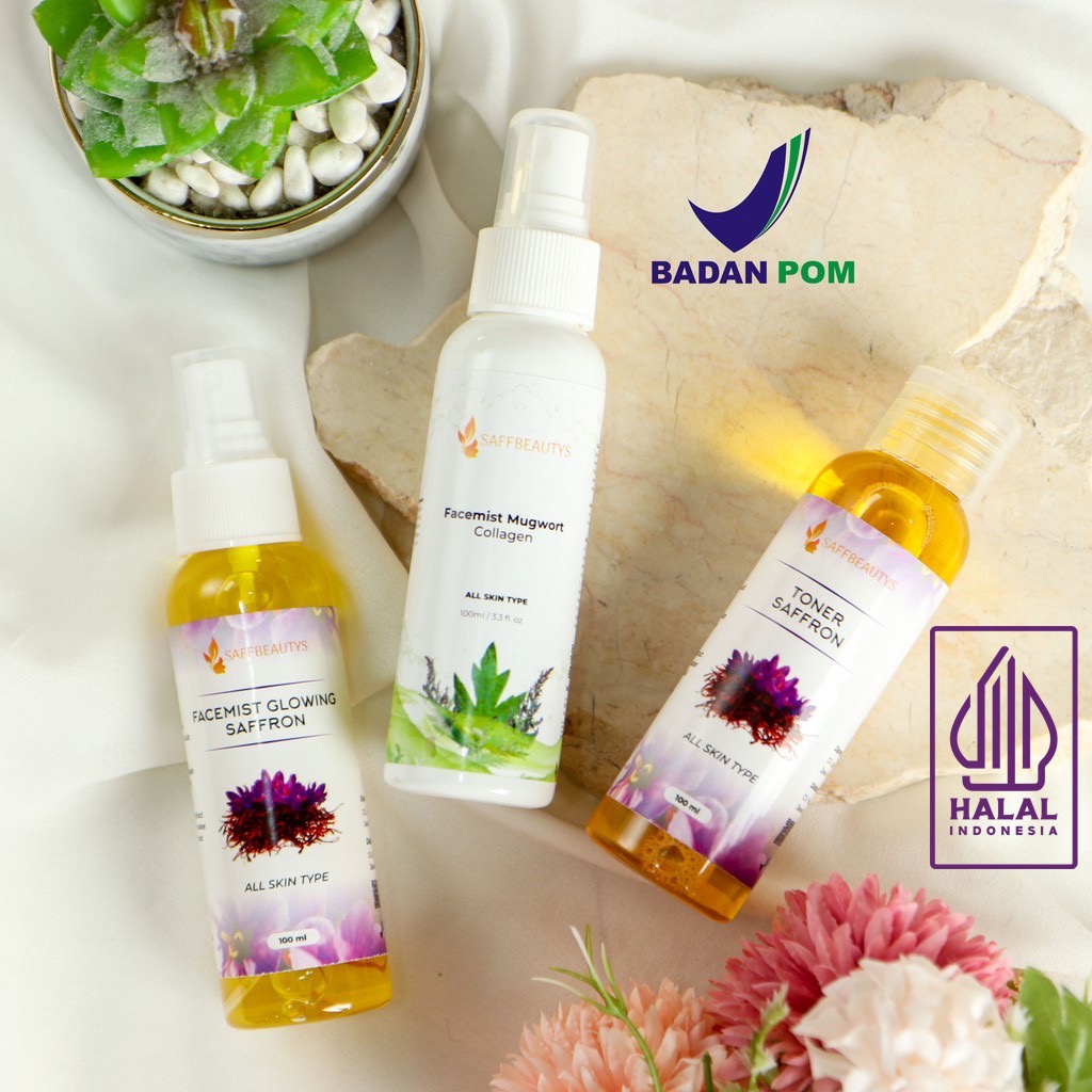Jual Saffbeautys BPOM Facemist Mugwort Collagen Facemist Glowing ...