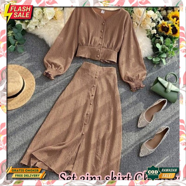 Jual One Set Remaja Setelan Wanita Murah Stlan Wnta Bju Cwe Termurah Swtelan Ootd Wanita ...