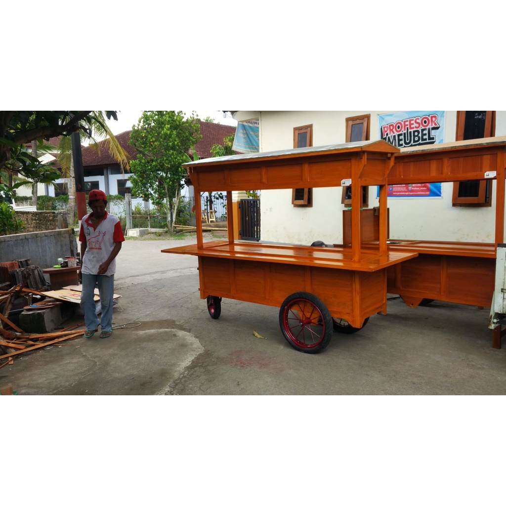 Jual Gerobak Angkringan Jumbo/ Gerobak Takoyaki/ Gerobak Sate satean ...