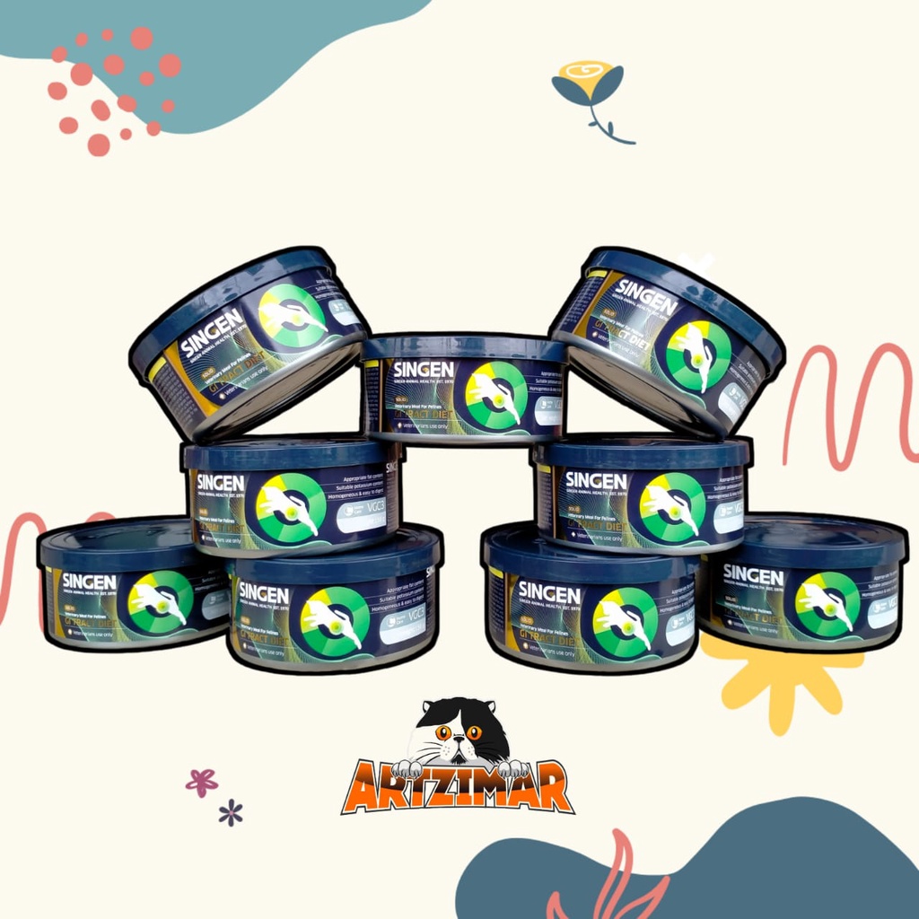 Jual SINGEN VET CAT GASTROINTESTINAL DIET SOLID 156GR Makanan Kucing ...