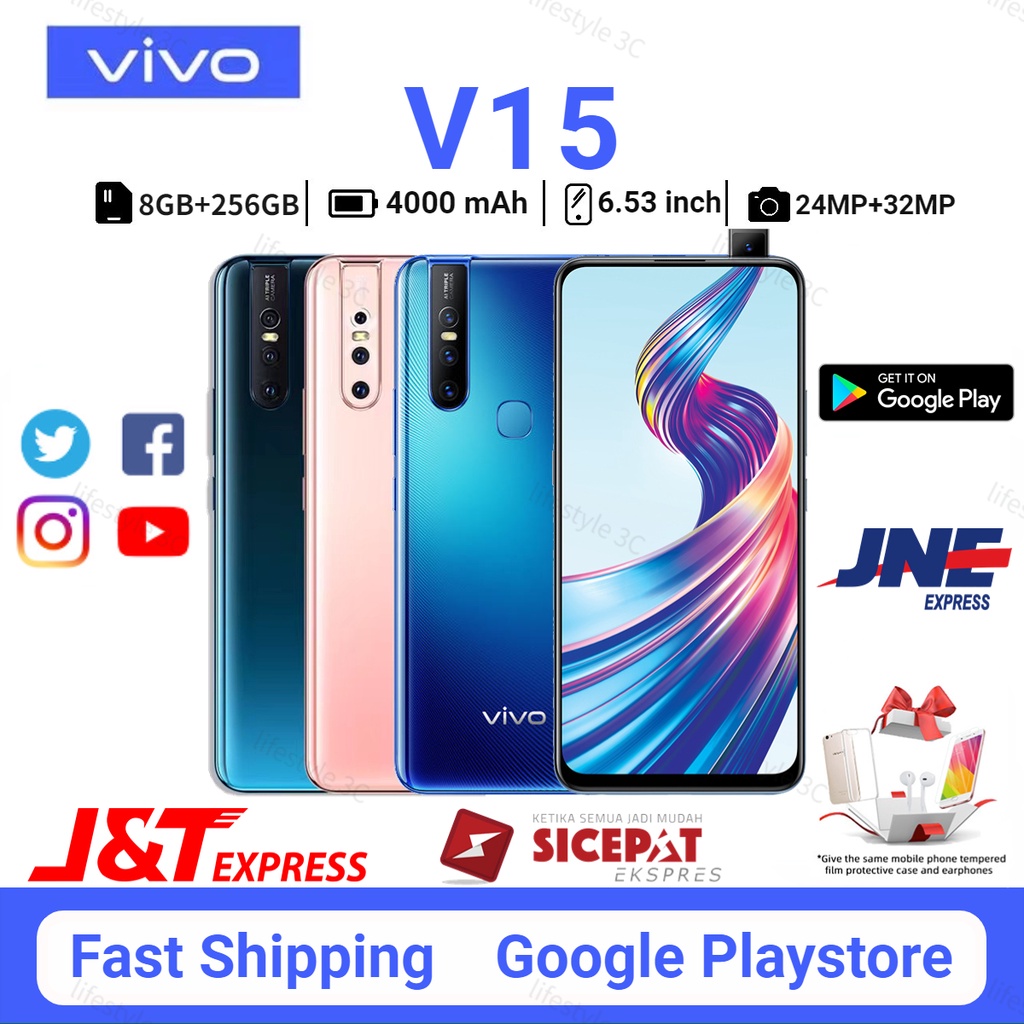 Jual VIVO V15 RAM 8/256GB 32MP Depan 24MP Kamera Belakang Layar 6.53 inci Baru Garansi 1 Tahun ...