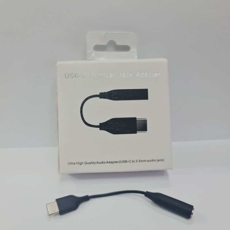 Jual SAMBUNGAN HEADSET TYPE C USB - C HEADSET JACK ADAPTER | Shopee ...