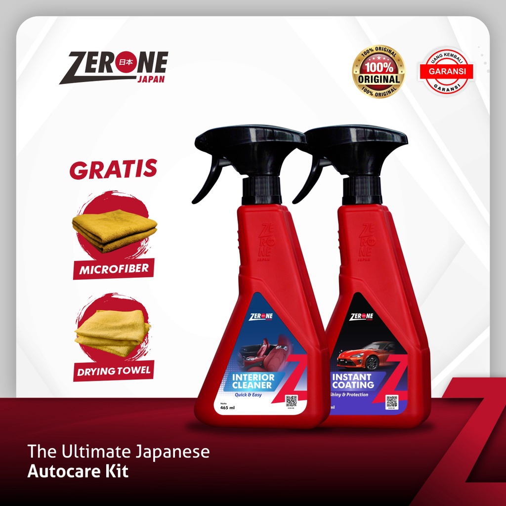 Jual Zerone Paket Interior Instant Coating Pengkilap Body Instan ...