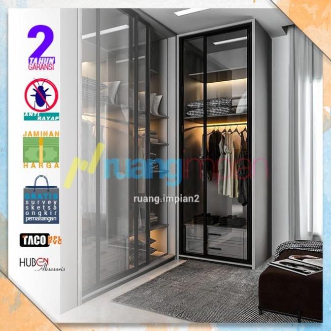 Jual Custom Lemari Pakaian Hpl | Wardrobe | Walk-In Closet Murah ...