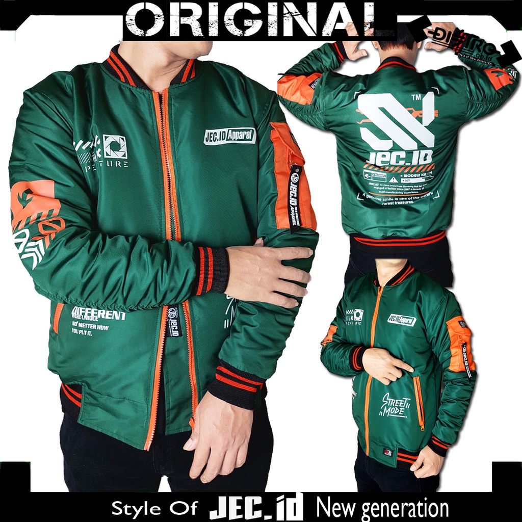 Jual Jaket Bomber Parasut Premium Retro JEC ID ST MODE Double Puring ...