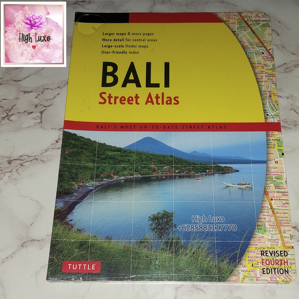 Jual Peta Travel Bali Street Atlas Map Fourth Edition INDONESIA English ...