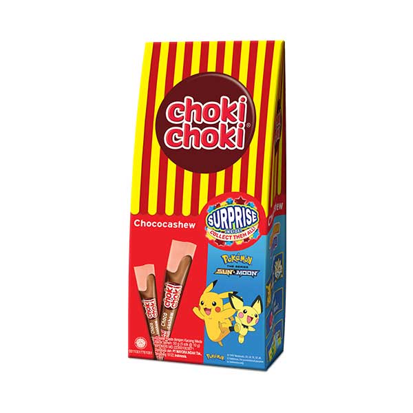 Jual CHOKI CHOKI SURPRISE CHOCO-CASHEW 5 PCS X 10 GR - COKLAT | Shopee ...