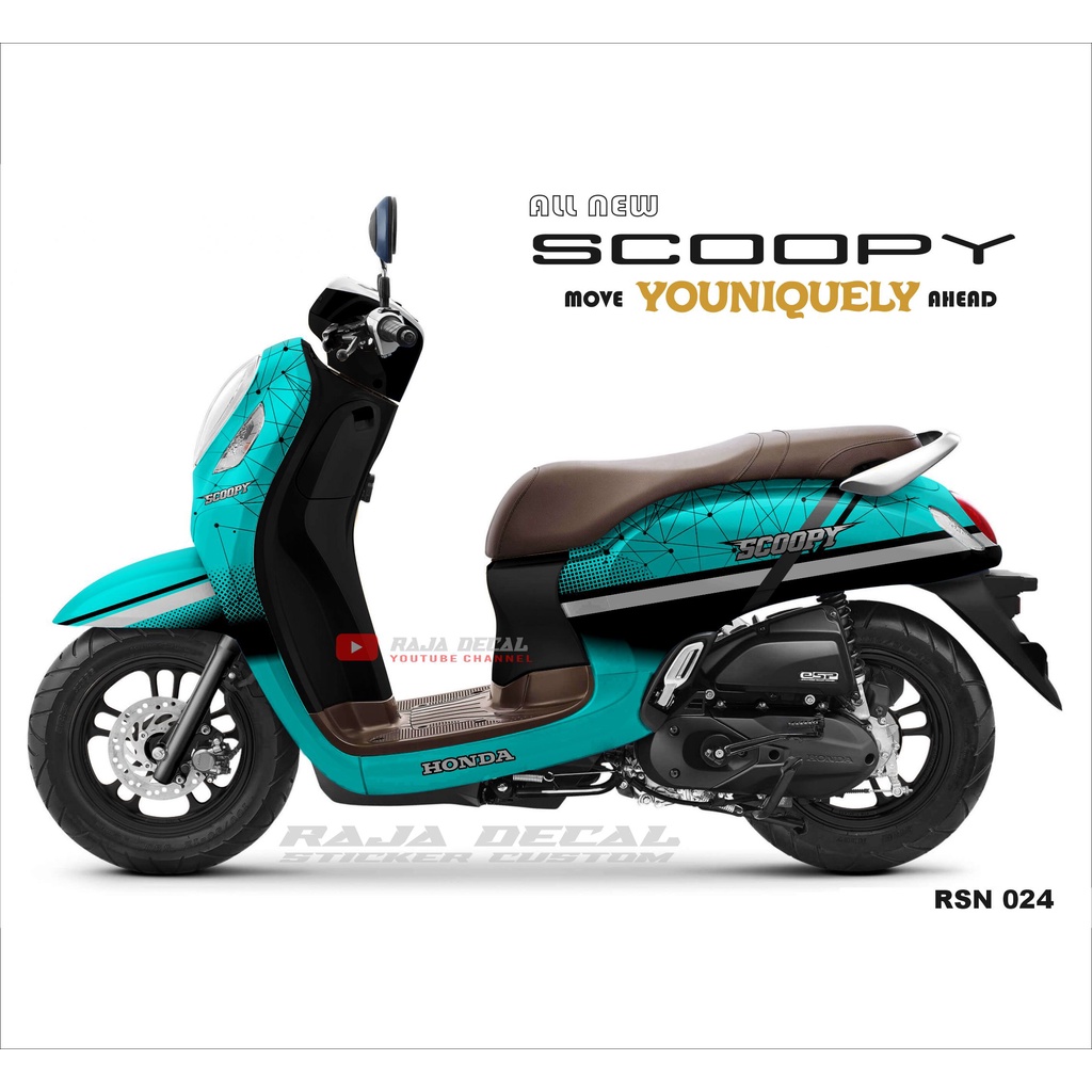 Jual Decal Honda Scoopy FI Stiker Fullbody Scoopy Tahun 2020 Disain ...