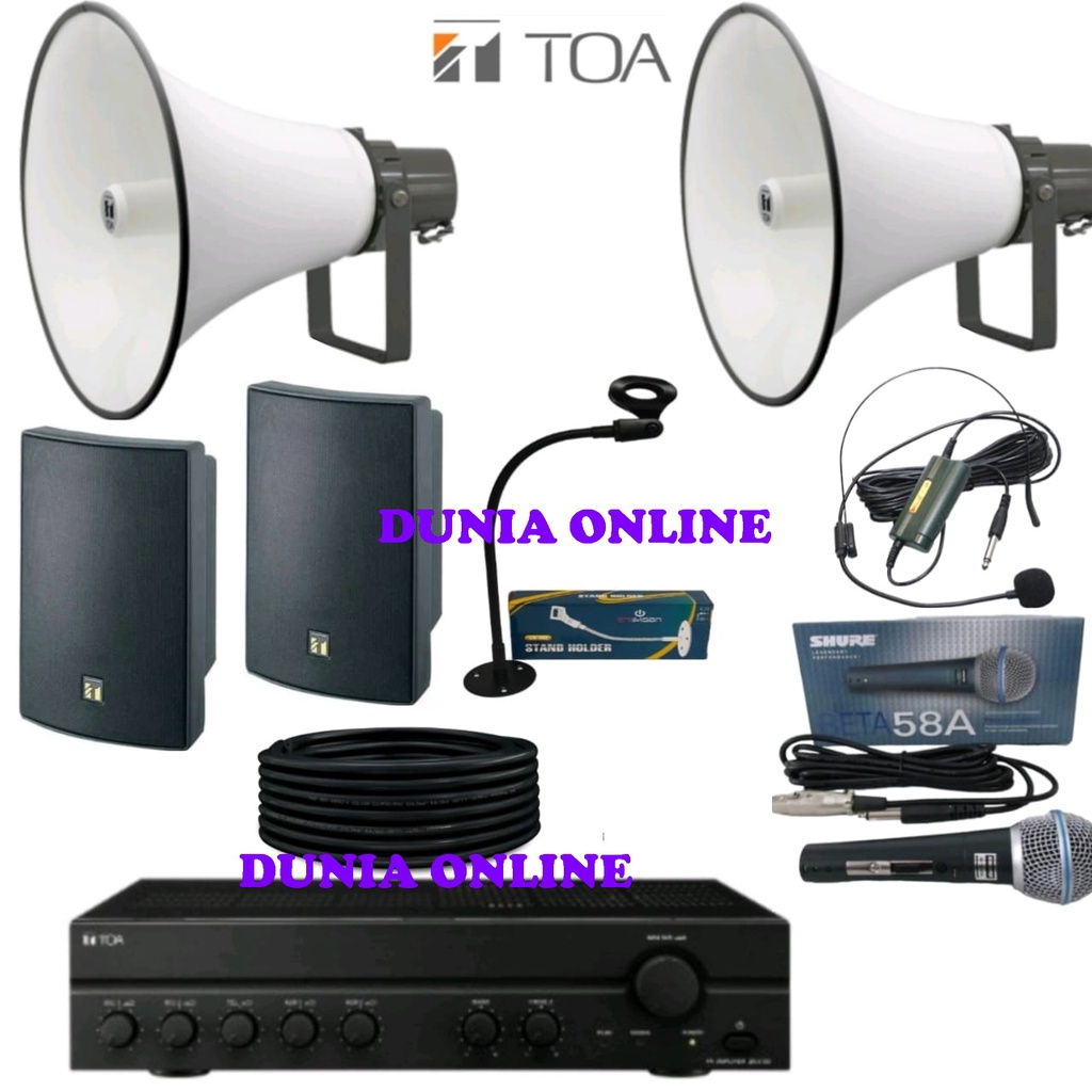 Jual PAKET TOA HORN 50 WATT PAKET TOA MASJID ZH5050 PAKET SOUND SYSTEM TOA MASJID SPEAKER LUAR ...