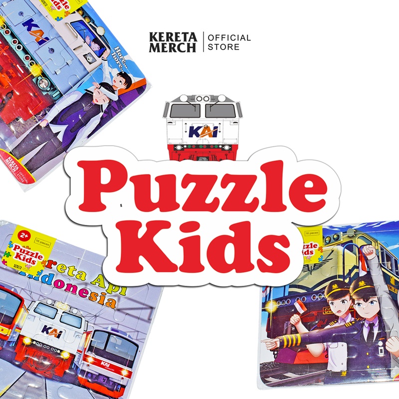 Jual PUZZLE ANAK JIGSAW MAINAN EDUKASI KERETA API INDONESIA MONTESSORI ...
