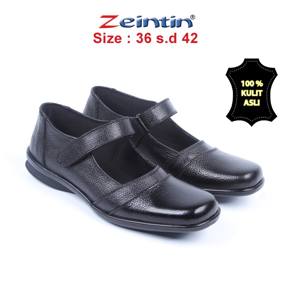 Jual Zeintin - Sepatu Pantofel Wanita Sepatu Kulit Asli Formal Kasual ...