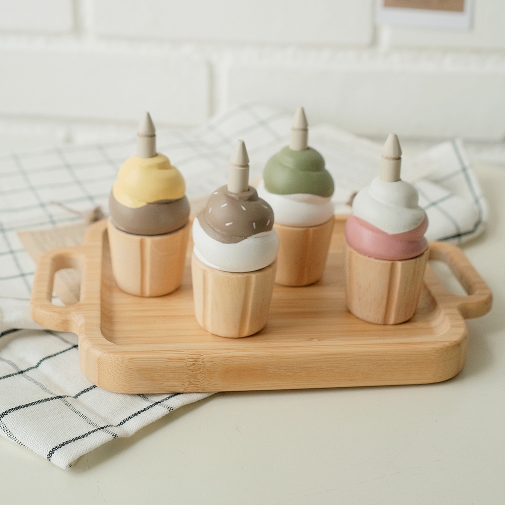 Jual Lettering and Life Cupcake Set with Candle Cafe Collection ...