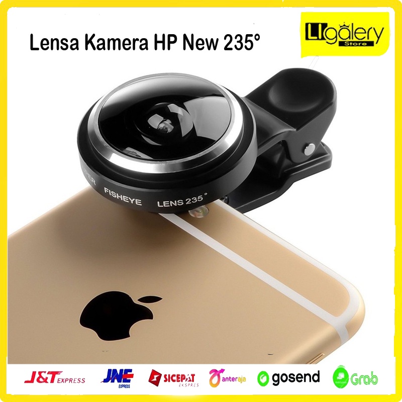 Jual Lensa Kamera HP New 235° Derajat Klip Universal Lensa Pembesar ...
