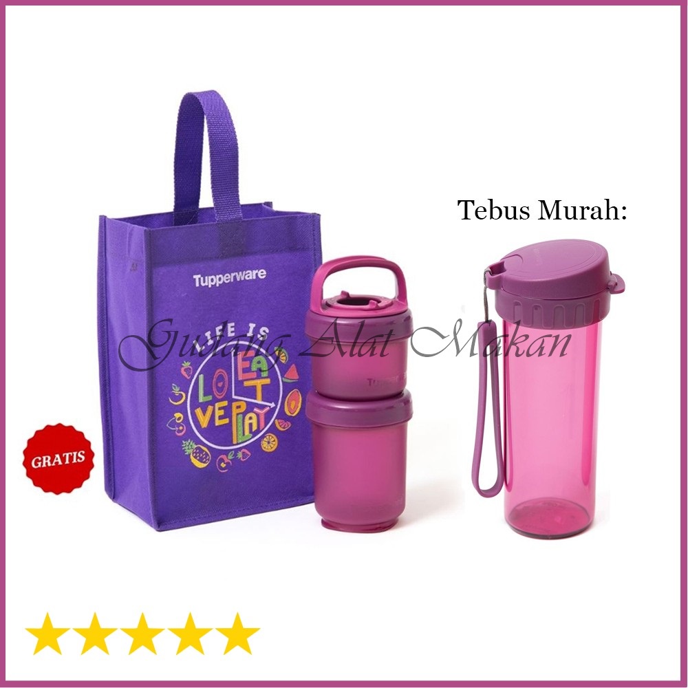Jual TUPPERWARE Twist N Snack // Snack N Go | Shopee Indonesia