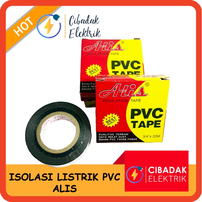 Jual ISOLASI LISTRIK ALIS / ISOLASI / ISOLASI LISTRIK PVC 20 METER ...