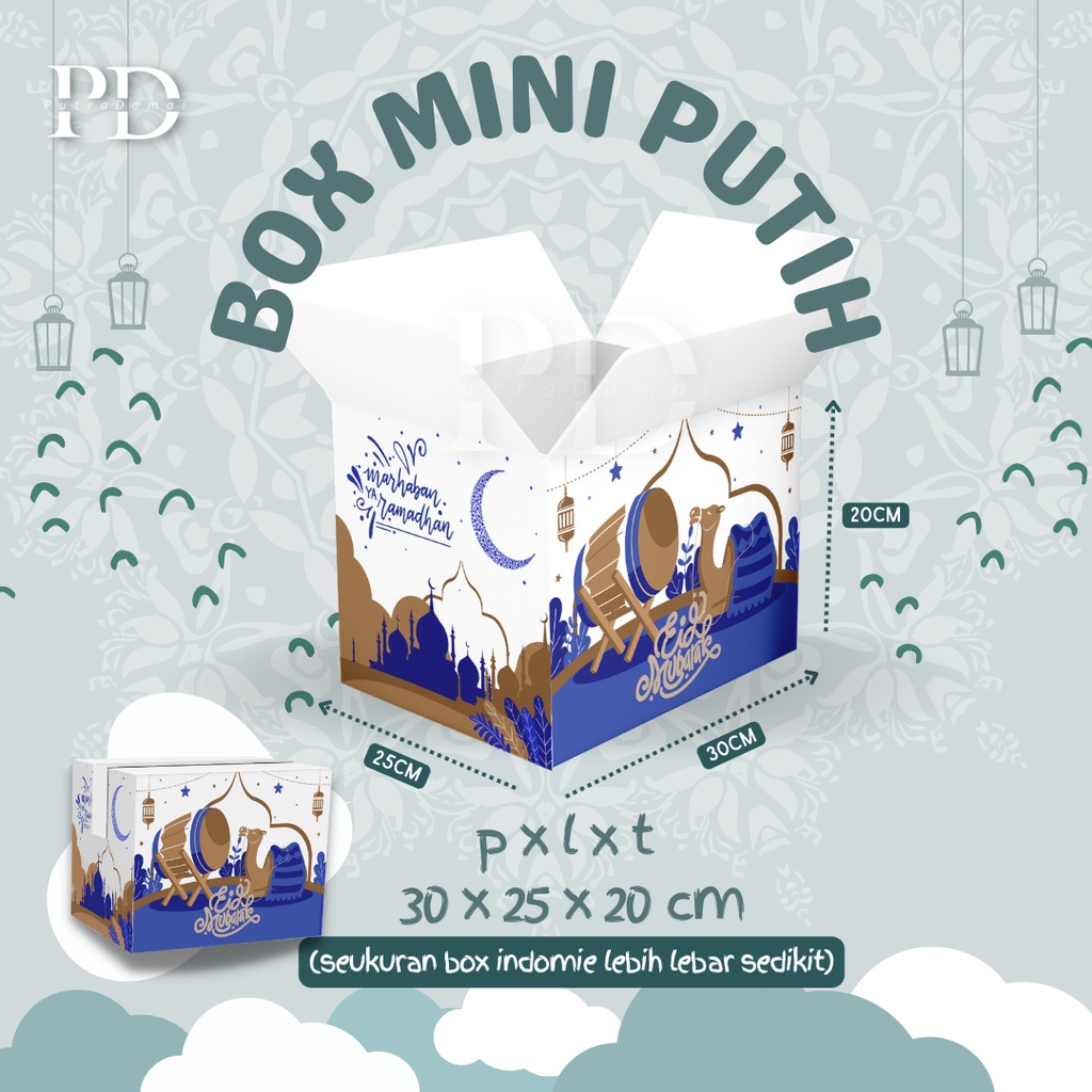 Jual BOX MINI PUTIH 30 x 25 x 20 Kardus Box Parcel Lebaran /COKLAT (LBH ...