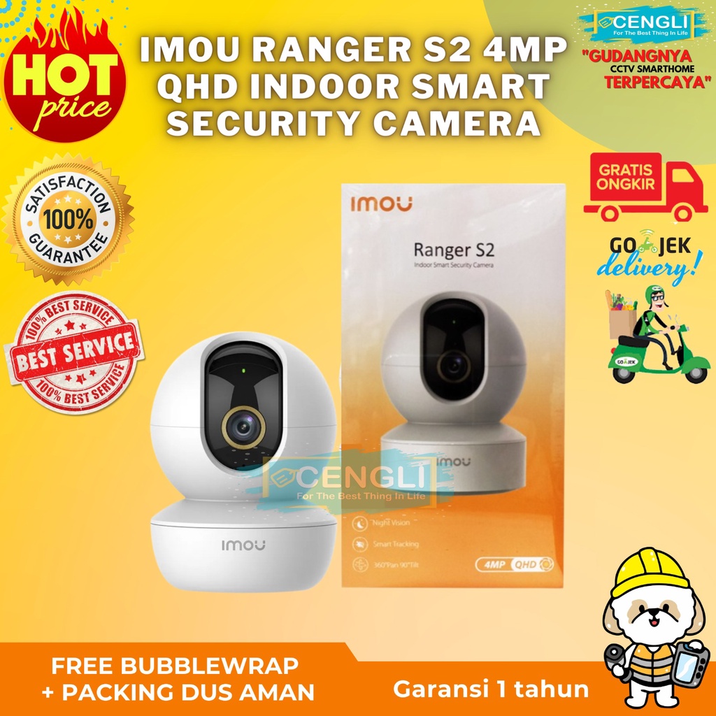 Jual IMOU RANGER S2 4MP IPC A43P-IMOU QHD INDOOR SMART SECURITY CAMERA ...