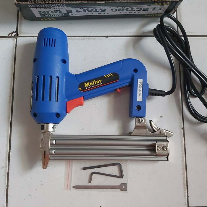Jual Air Nailer Elektrik F30 Mollar / Electric Staple Gun Mollar F30 ...