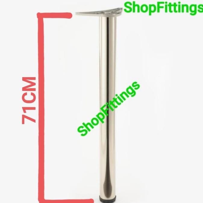 Jual Kaki Meja Bulat Besi Steel Table Leg Tubular 2" / 6Cm Adjustable ...