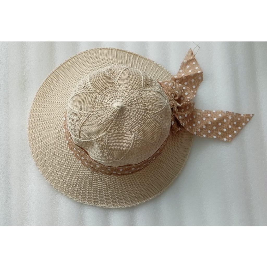 Jual Topi Pantai Rajut T35 | Shopee Indonesia