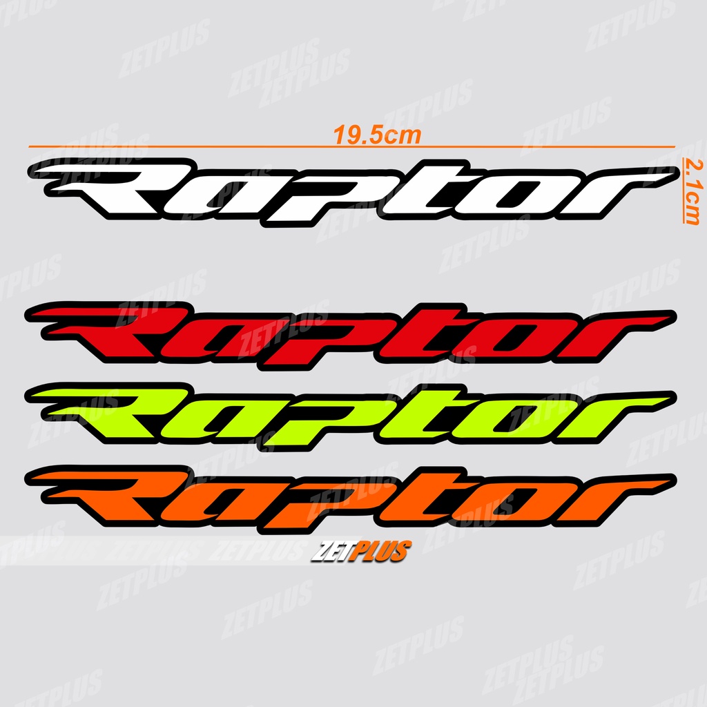 Jual STIKER ATV YAMAHA RAPTOR /sticker-logo-emblem-strip-decal ...