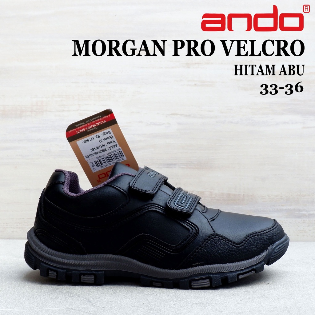 Jual Sepatu sekolah ANDO - MORGAN BOLD PRO / ASGARD / GONZALO / JASON ...