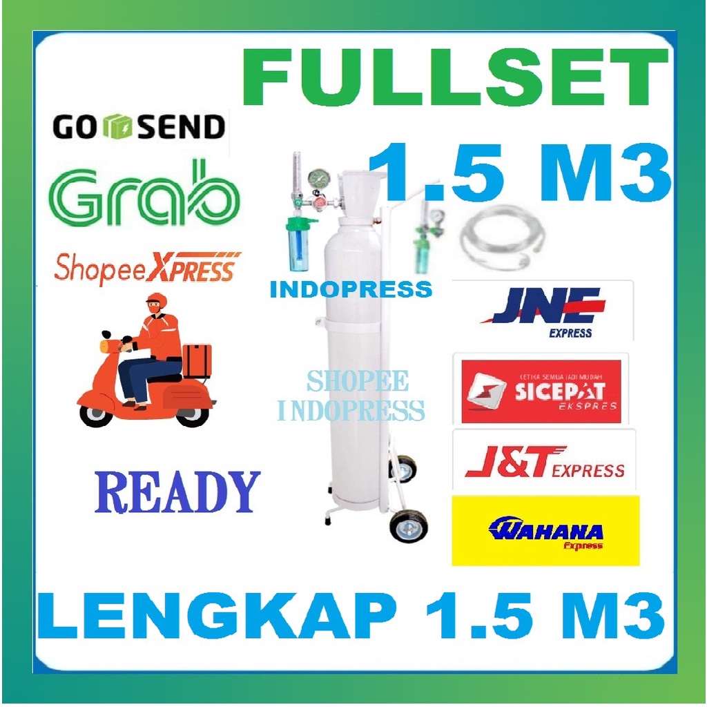 Jual Tabung Oksigen Lengkap 1.5 m3 10 Liter | Shopee Indonesia