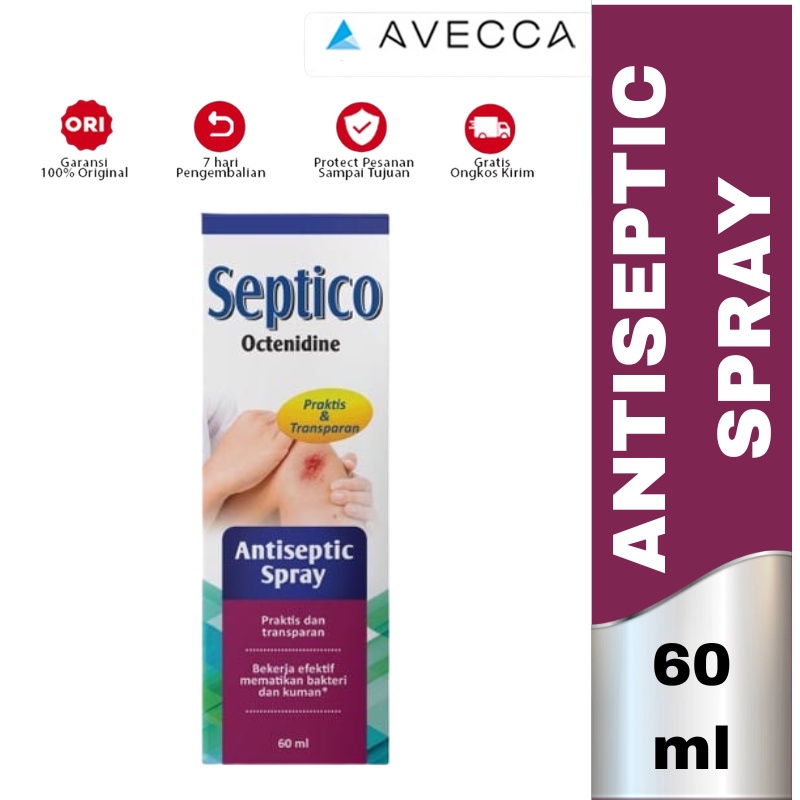 Jual Septico Antiseptic Spray 60 ml / Antiseptik Luka | Shopee Indonesia