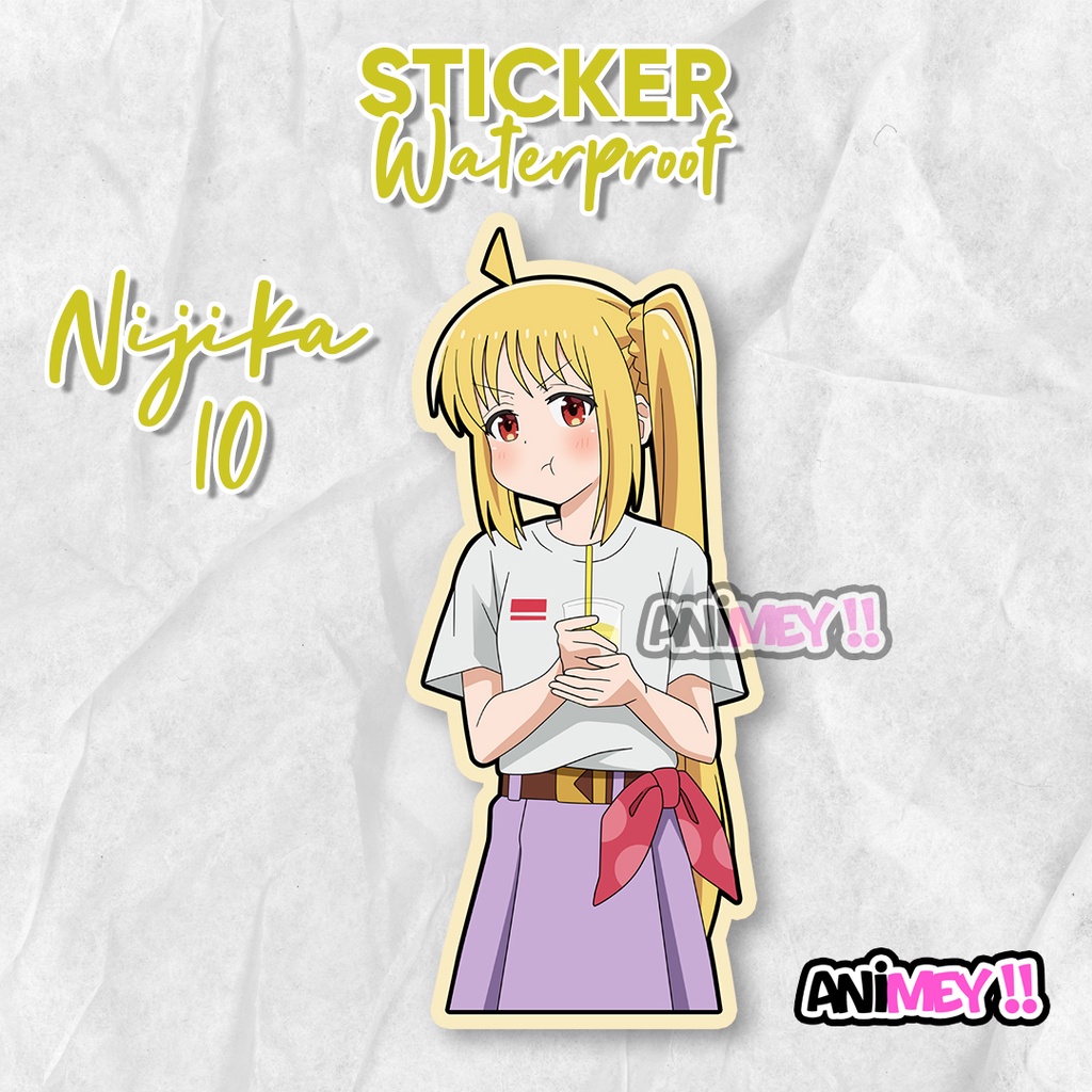 Jual Stiker Nijika Ichiji Bochi The Rock/ Sticker Anime Waterproof ...