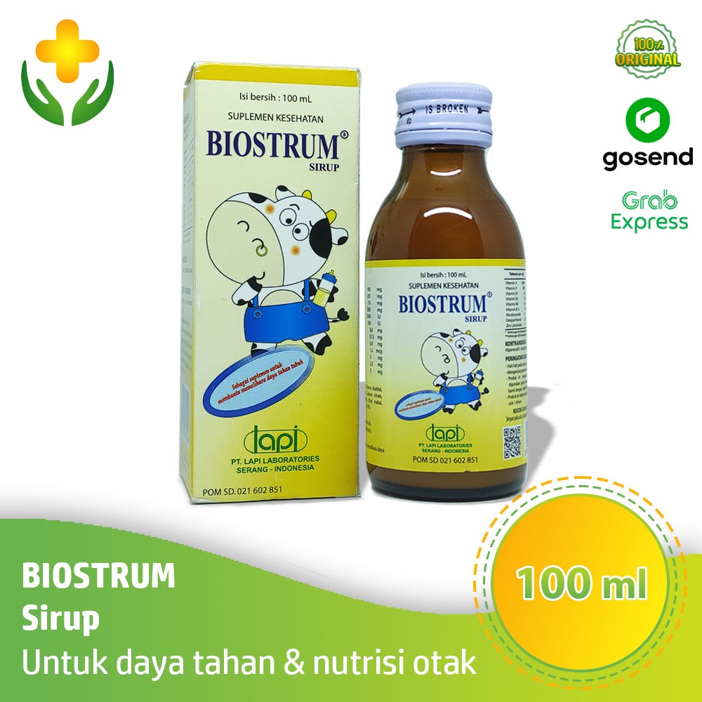 Jual Biostrum Sirup 100 ml Kecerdasan Anak Daya Tahan Tubuh Anak ...
