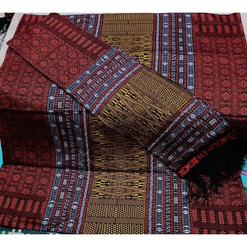 Jual KAIN BAKAL SONGKET TUMTUMAN TANPA SAMBUNGAN TENUN TOBA TUMTUMAN ...