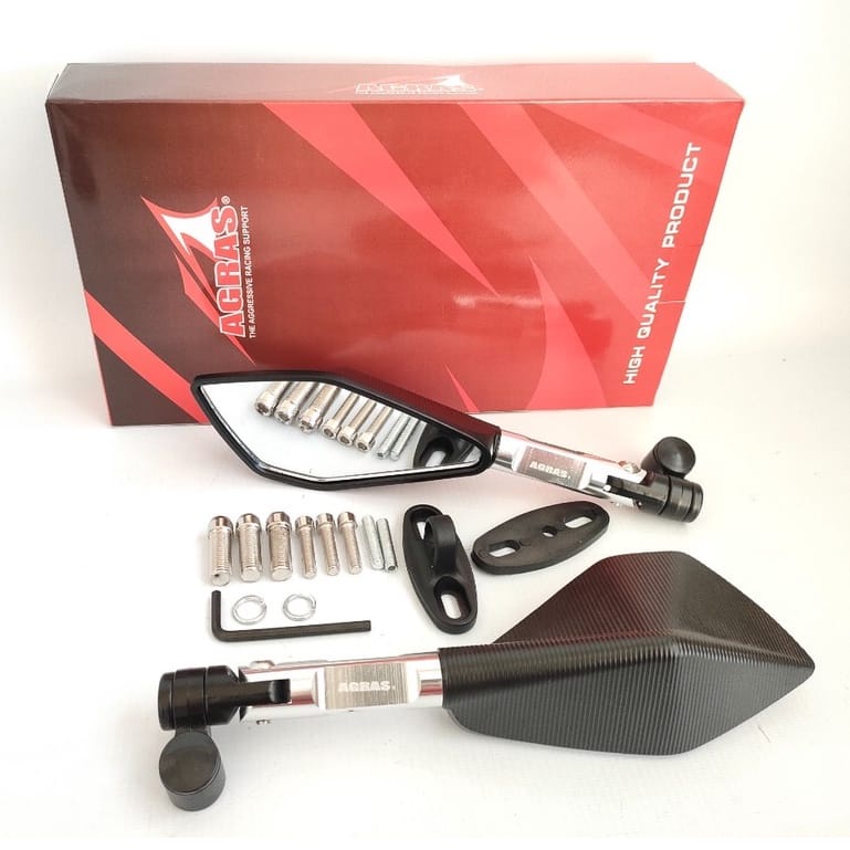 Jual SPION TOMOK V5 JUMBO BESAR BIG KACA PUTIH ALUMINIUM CNC UNIVERSAL ...