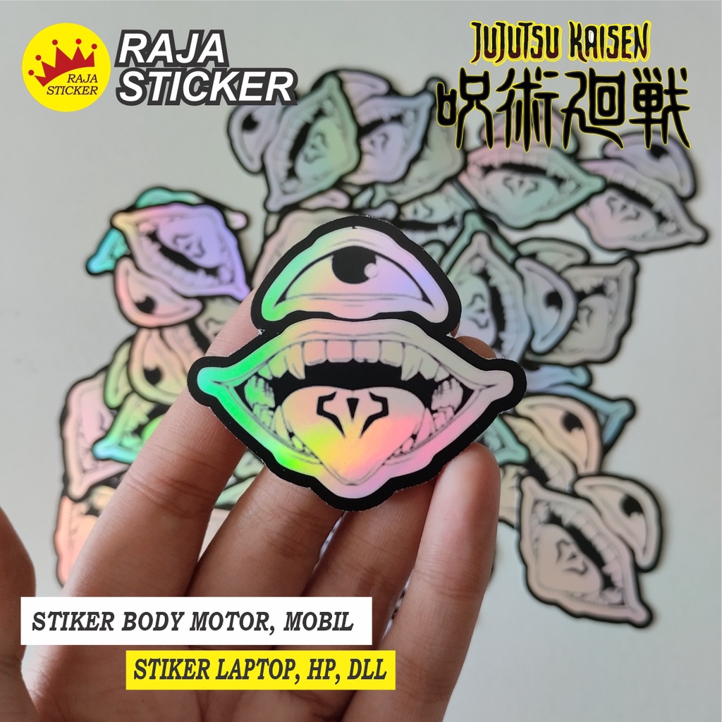 Jual Sticker stiker hologram anime - jujutsu kaisen - logo sukuna ...