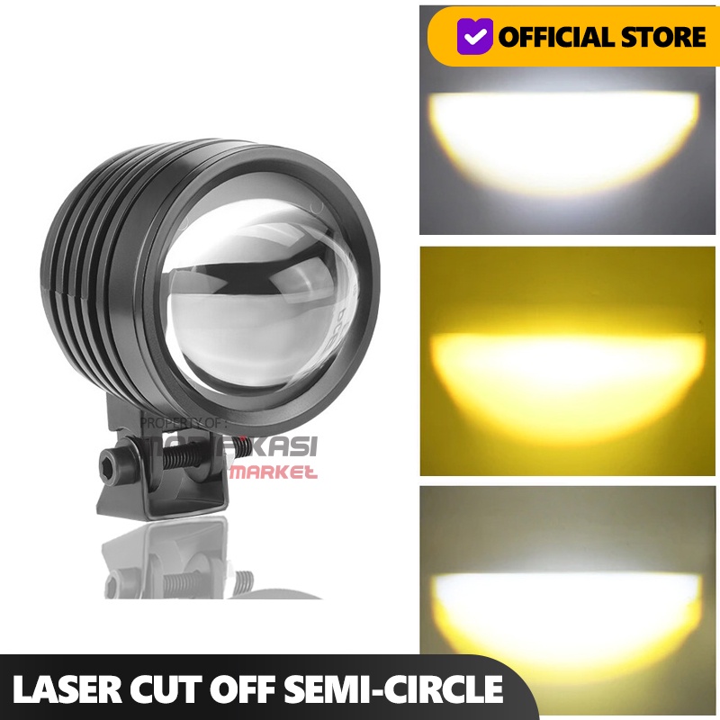 Jual Lampu Tembak LASER GUN Work Light CUT OFF Semi Circle 30W DC 12 ...